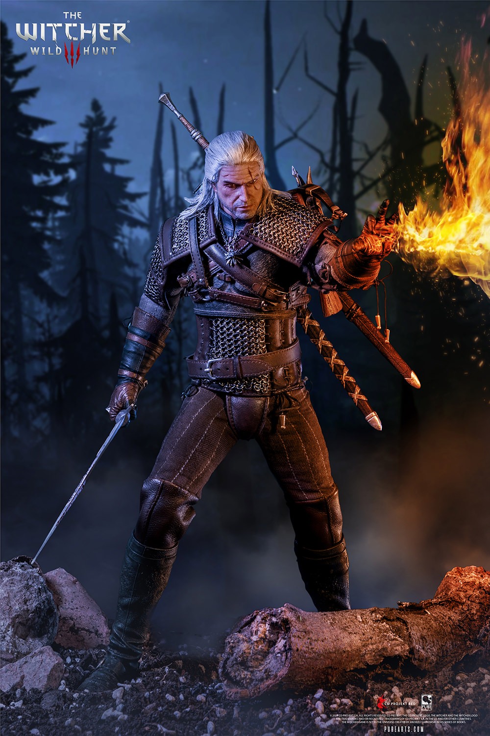 The Witcher 3: Wild Hunt Geralt of Rivia Sixth Scale Figure The Witcher 3: Wild Hunt Geralt of Rivia Sixth Scale Figure