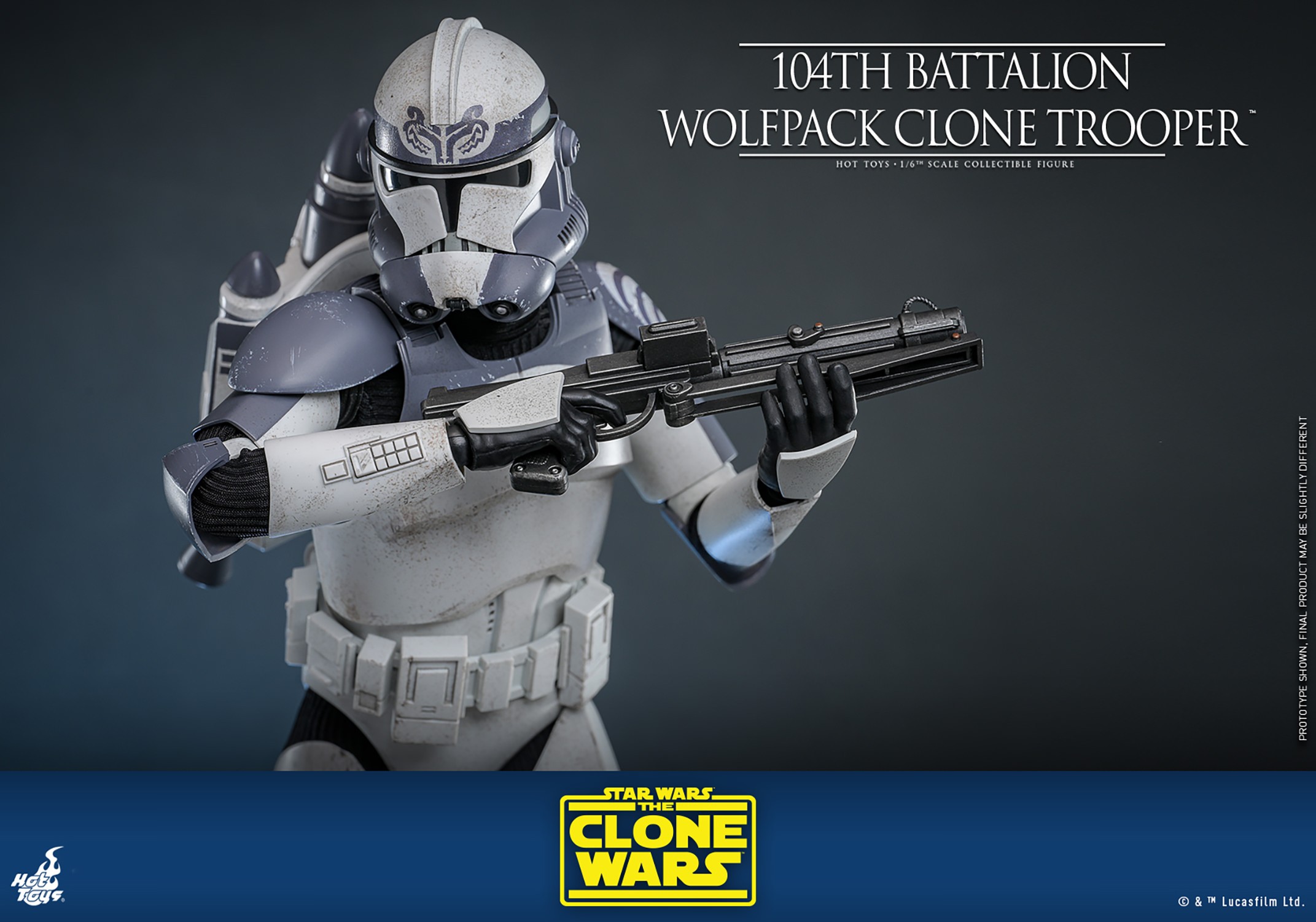 104th Battalion Wolfpack Clone Trooper™ (Deluxe Version) Sixth Scale Figure by Hot Toys ...