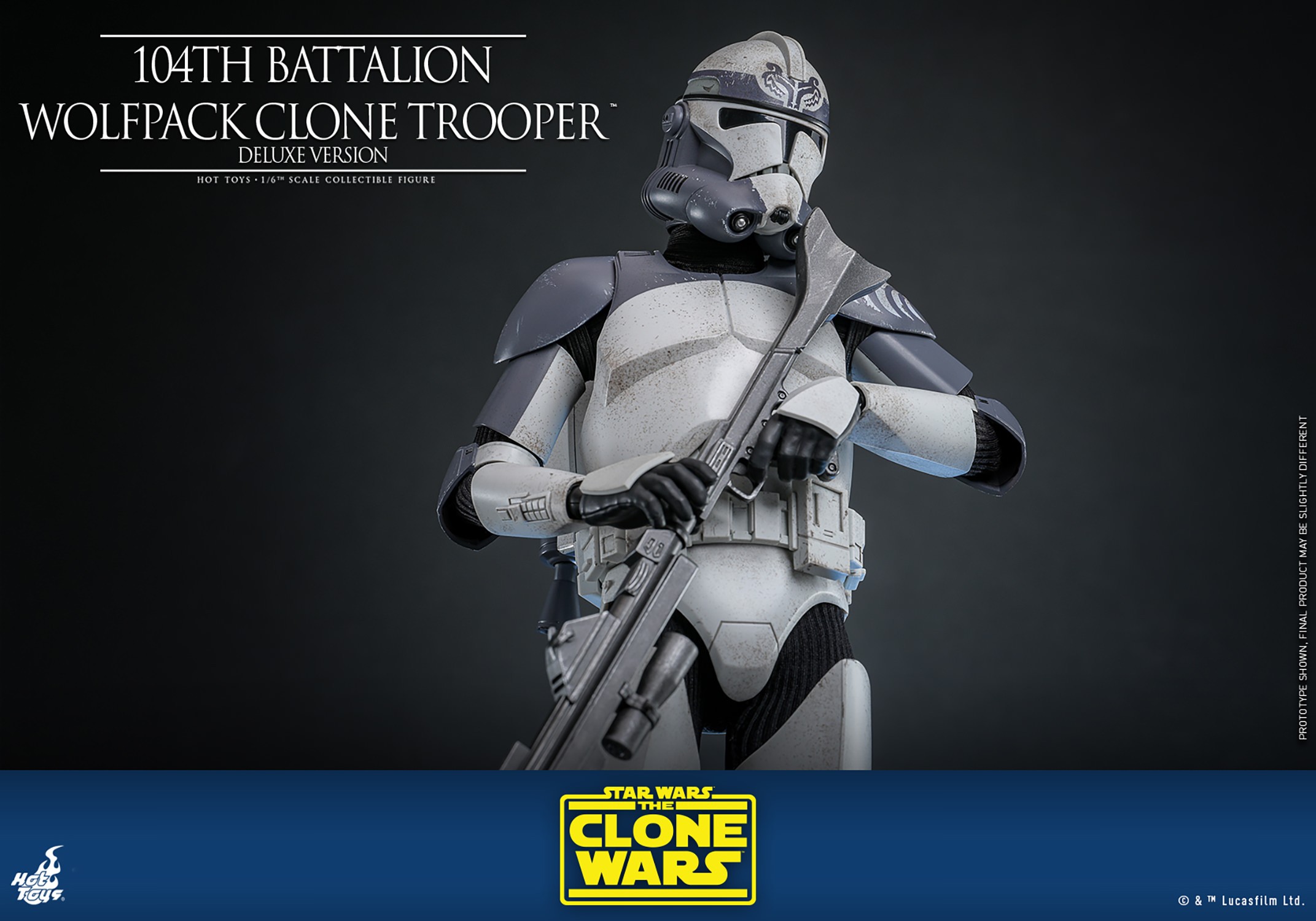 104th Battalion Wolfpack Clone Trooper™ (Deluxe Version) Sixth Scale Figure by Hot Toys ...