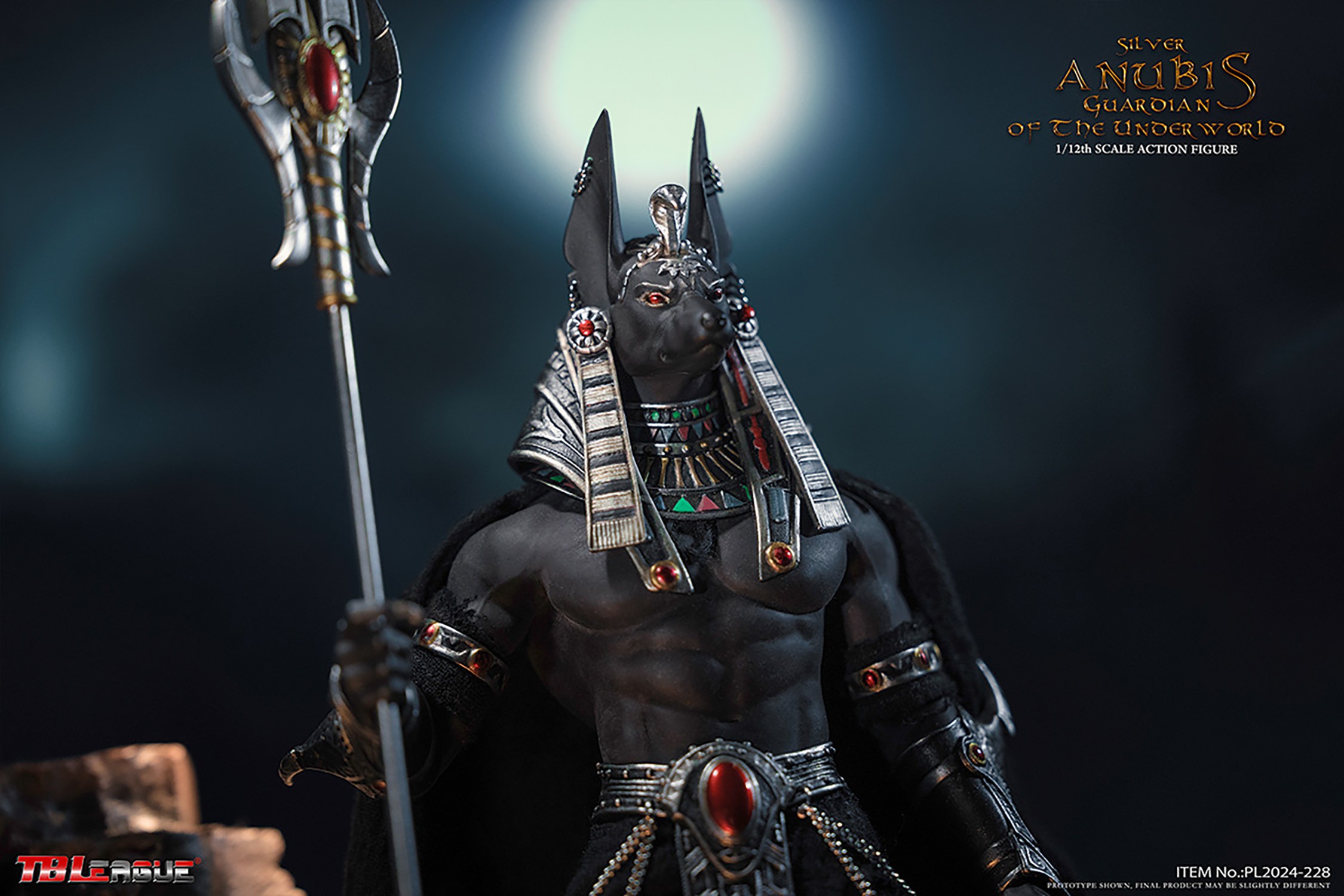 Anubis (Silver) Guardian of the Underworld Action Figure by TBLeague ...