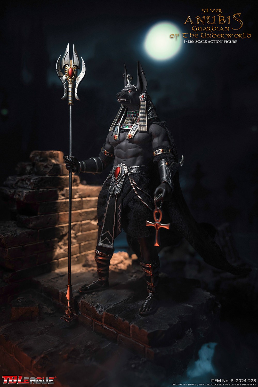 Anubis (Silver) Guardian of the Underworld Action Figure by TBLeague ...