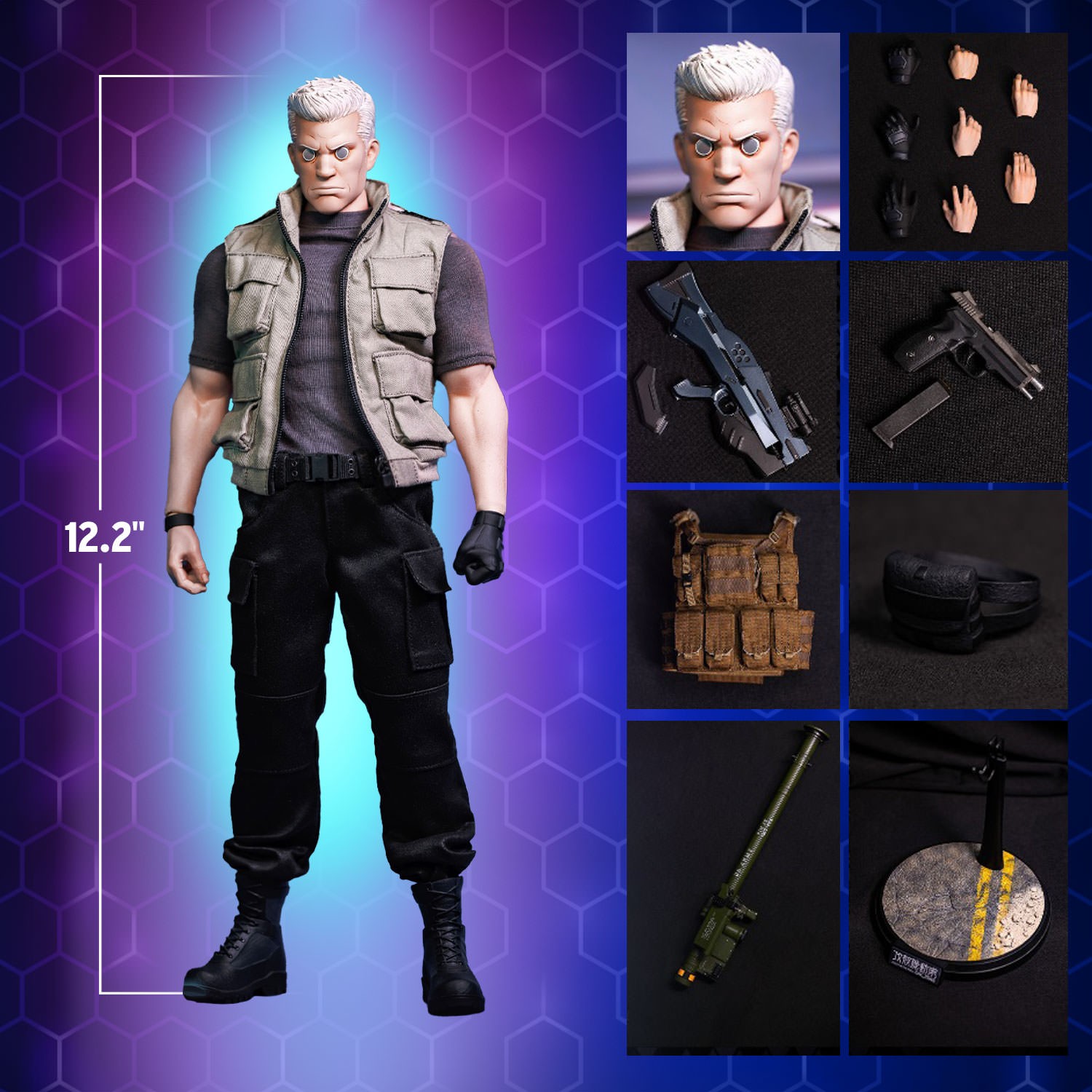 Batou Sixth Scale Figure by Damtoys | Sideshow Collectibles