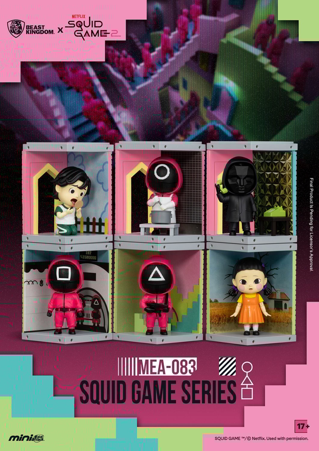 Squid Game Series Mini Egg Attack Blind Box Set by Beast Kingdom ...