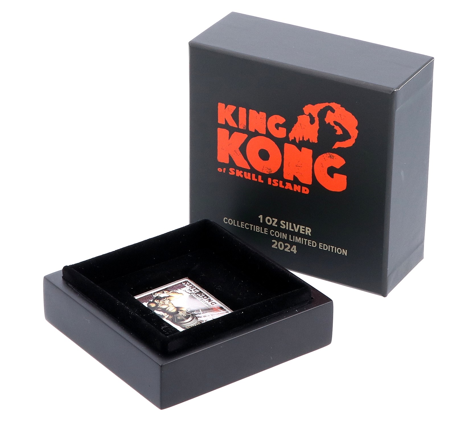King Kong of Skull Island 1oz Silver Coin by 101 Collectibles ...