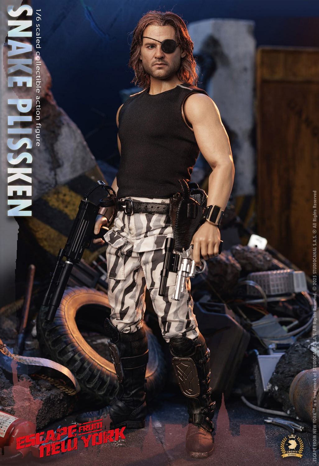 Snake Plissken (Real Hair Version) Sixth Scale Figure by Asmus ...