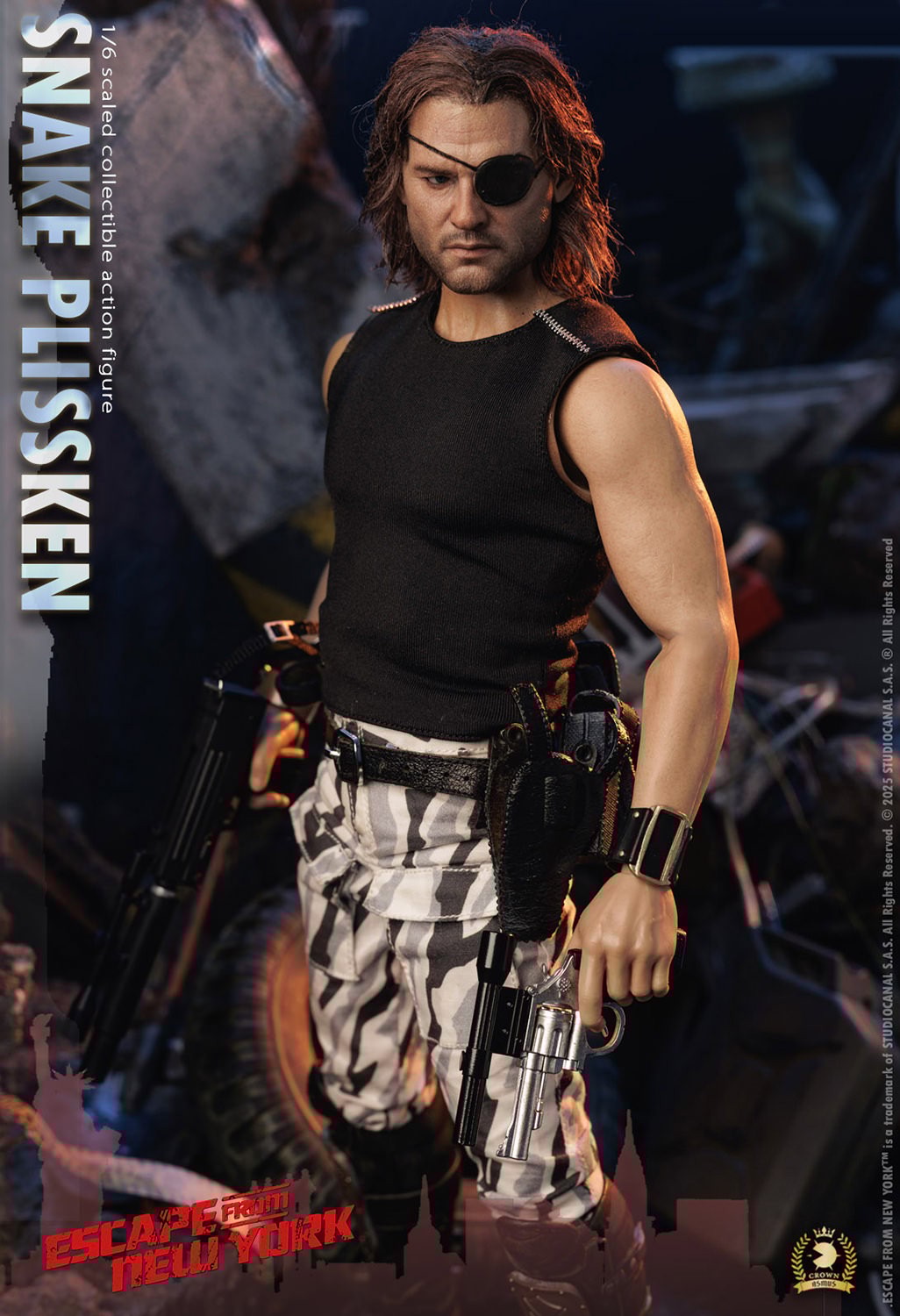 Snake Plissken (Real Hair Version) Sixth Scale Figure by Asmus ...