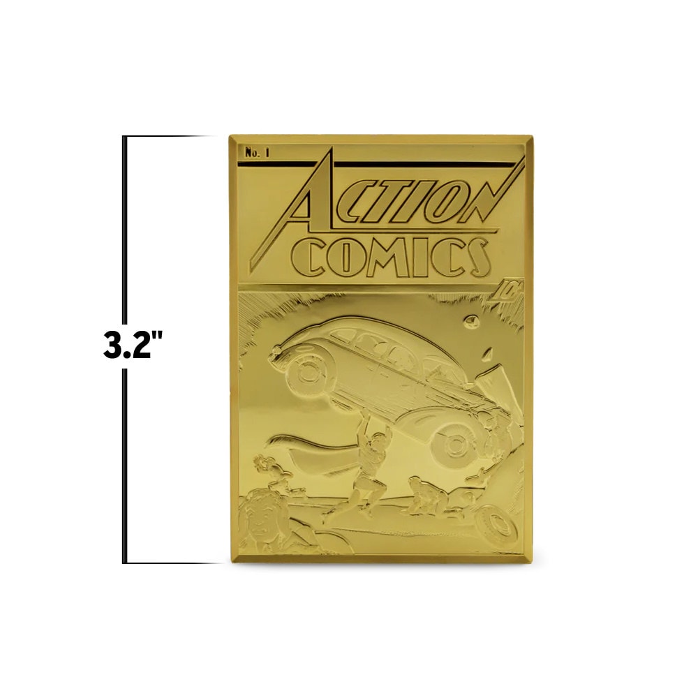 Action Comics #1 5oz Gilded Silver Coin byAgoro | Sideshow Collectibles