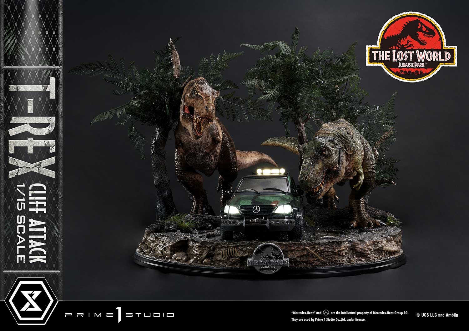 T-Rex Cliff Attack Diorama by Prime 1 Studio | Sideshow Collectibles