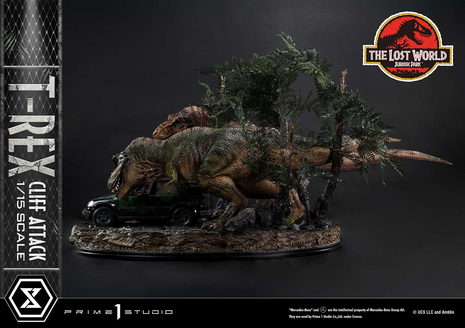 T-Rex Cliff Attack Diorama by Prime 1 Studio | Sideshow Collectibles