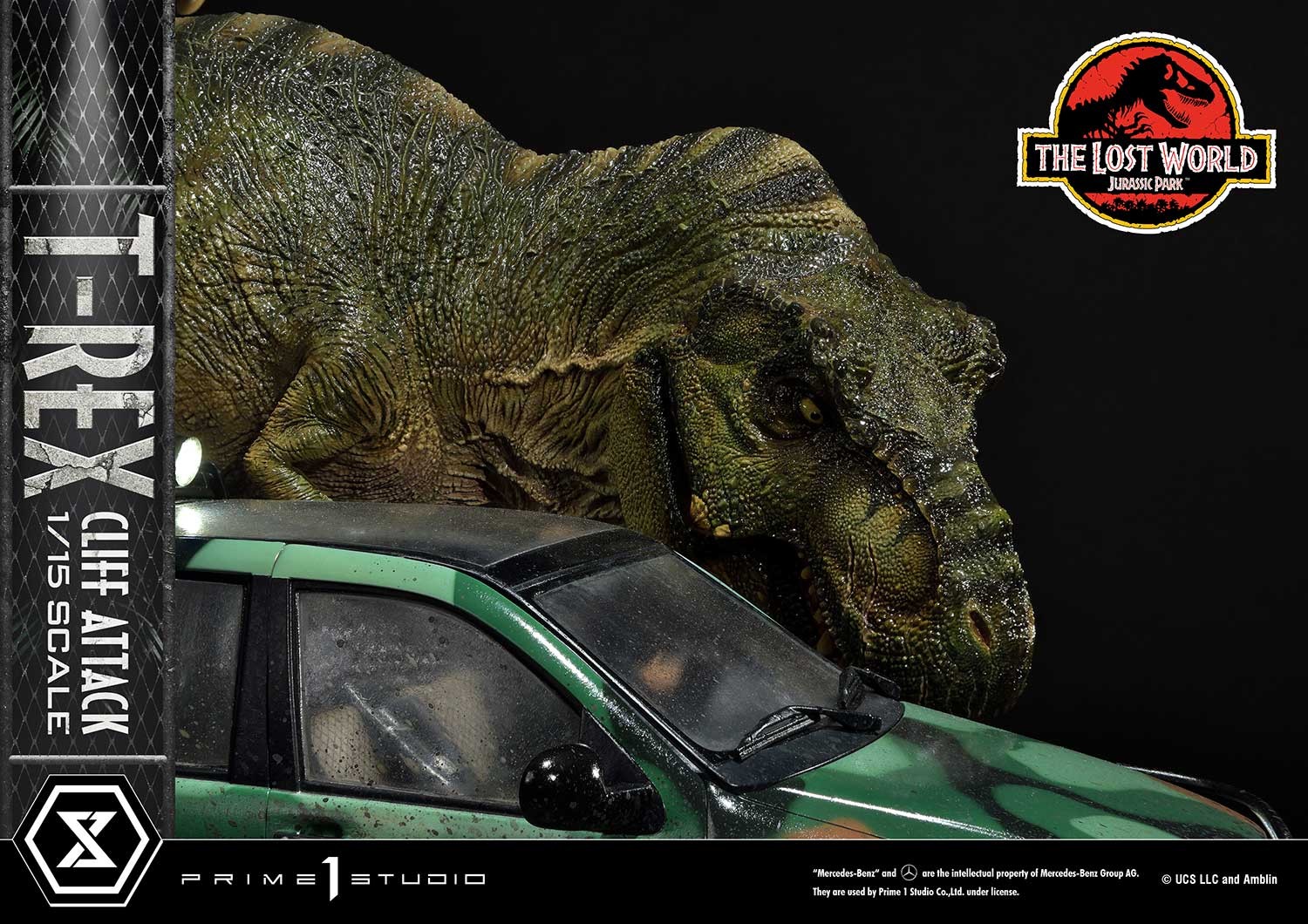 T-Rex Cliff Attack Diorama by Prime 1 Studio | Sideshow Collectibles
