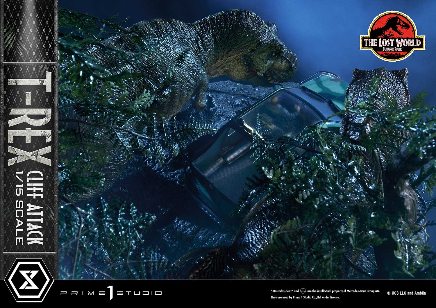 T-Rex Cliff Attack Diorama by Prime 1 Studio | Sideshow Collectibles