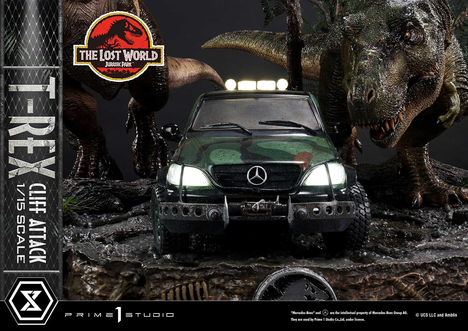 T-Rex Cliff Attack Diorama by Prime 1 Studio | Sideshow Collectibles