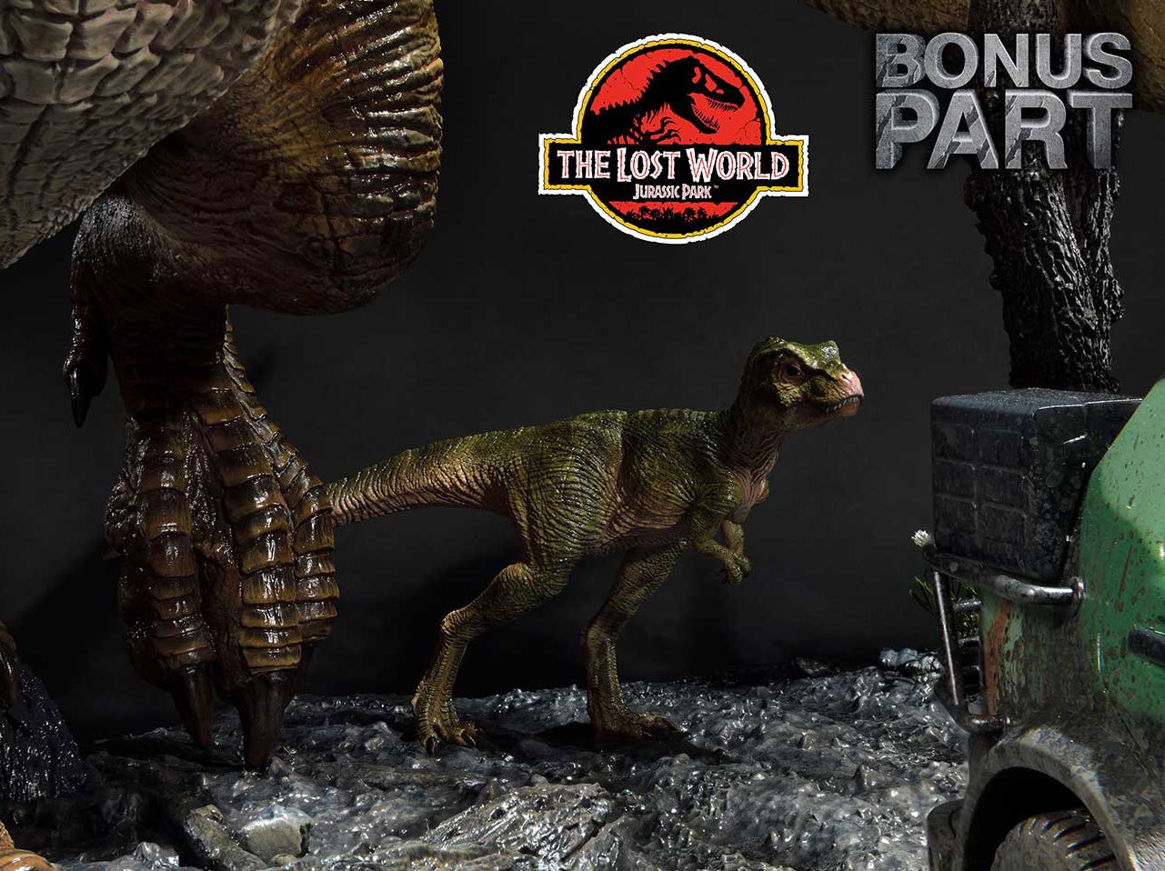 T-Rex Cliff Attack Diorama by Prime 1 Studio | Sideshow Collectibles