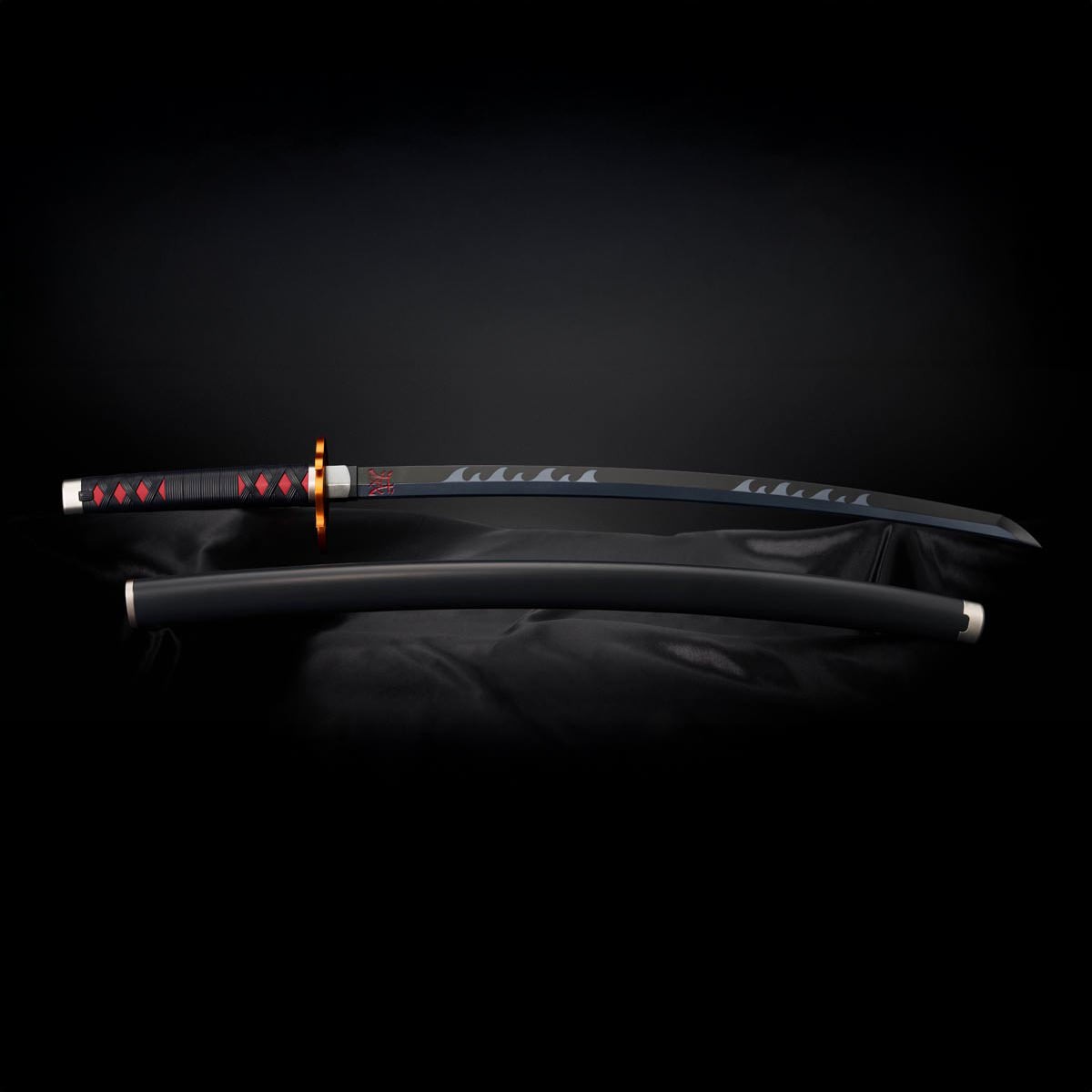 Nichirin Sword (Tanjiro Kamado) Kyojuro Rengoku’s Sword (Guard Version ...