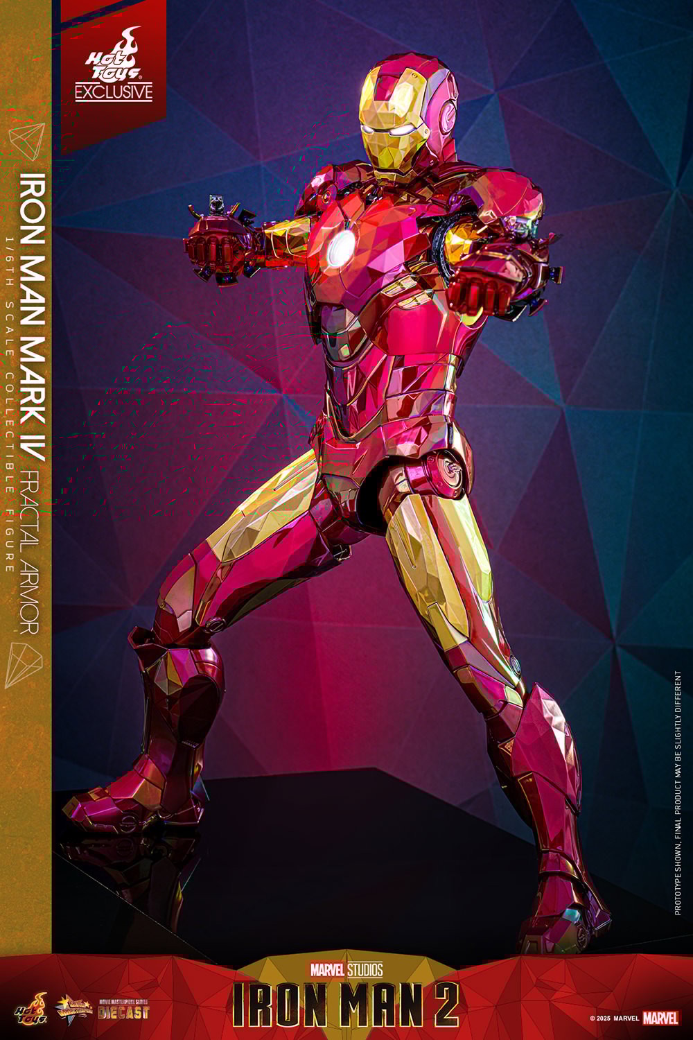 Iron Man Mark IV (Fractal Armor Version) Sixth Scale Figure by Hot Toys ...