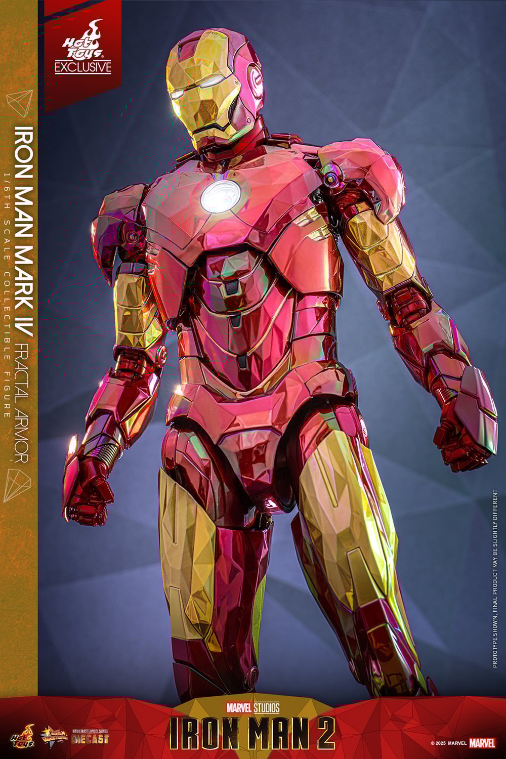 Iron Man Mark IV (Fractal Armor Version) Sixth Scale Figure by Hot Toys ...