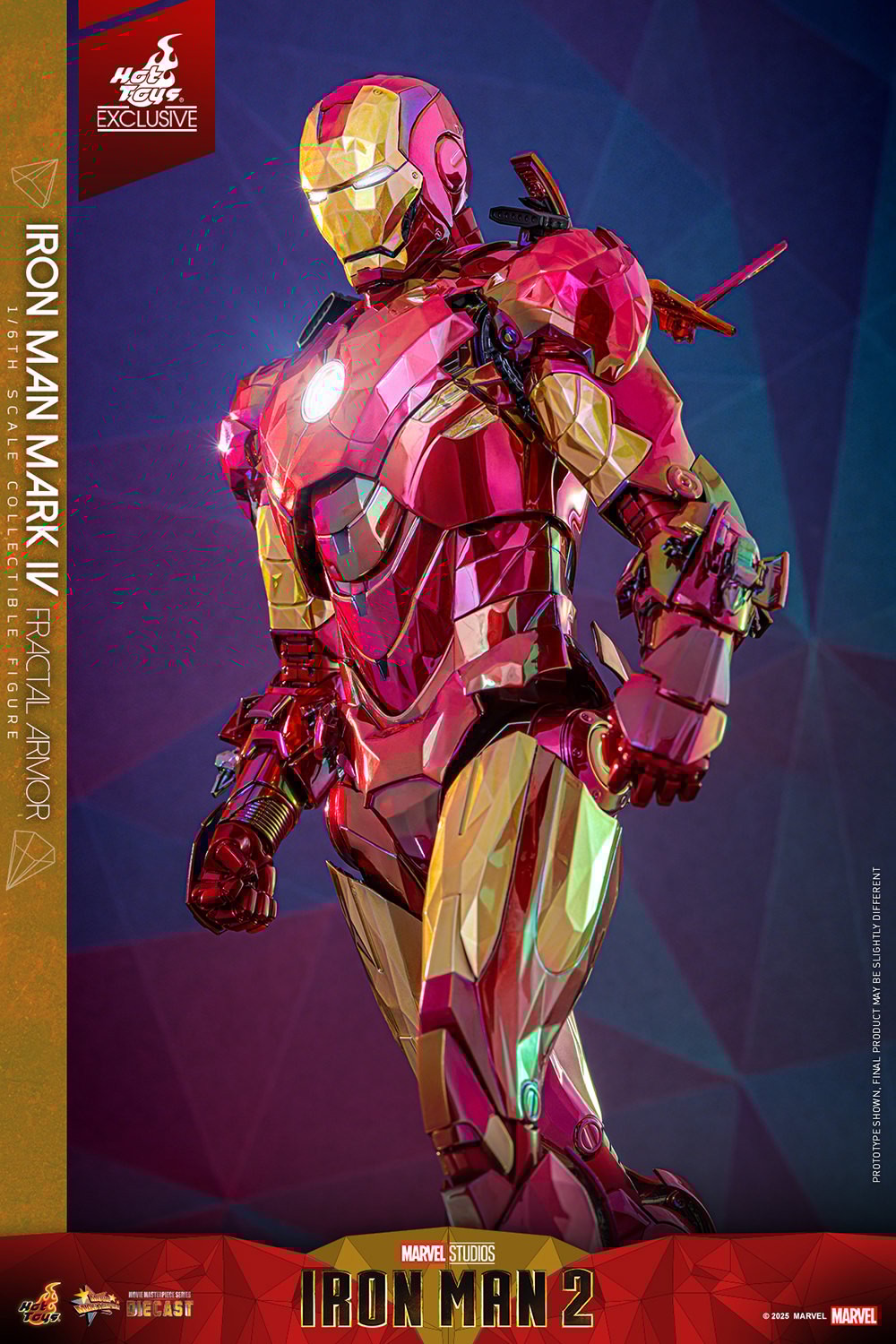 Iron Man Mark IV (Fractal Armor Version) Sixth Scale Figure by Hot Toys ...
