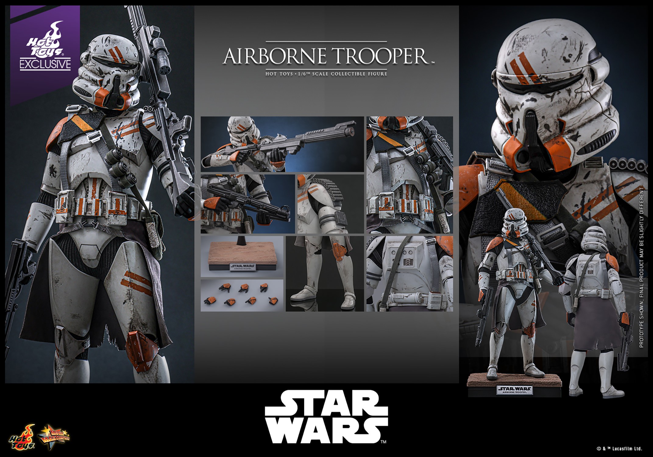 Airborne Trooper (212th Attack Battalion) Sixth Scale Figure by Hot Toys | Sideshow Collectibles