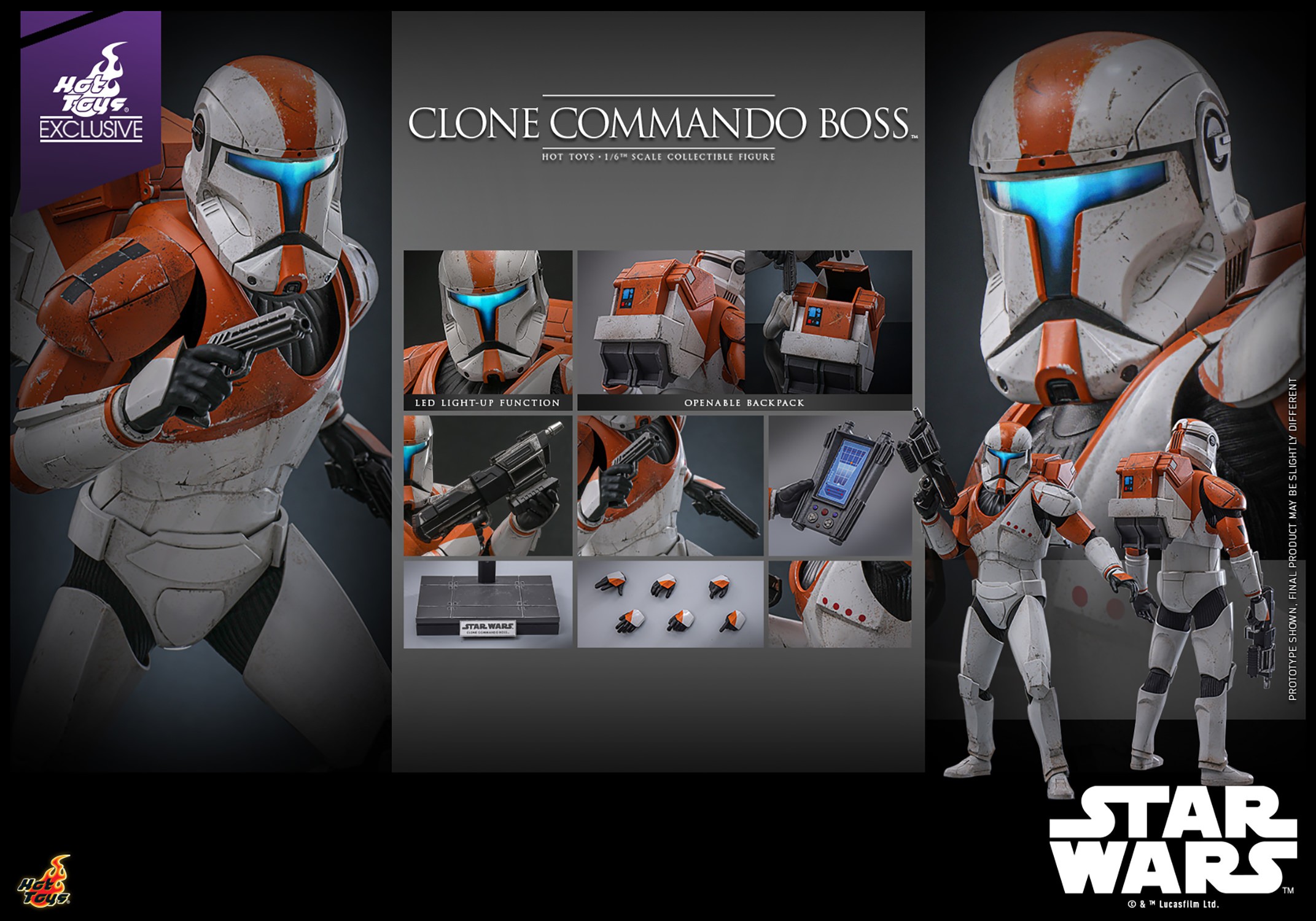 Clone Commando Boss™ Sixth Scale Figure by Hot Toys | Sideshow Collectibles