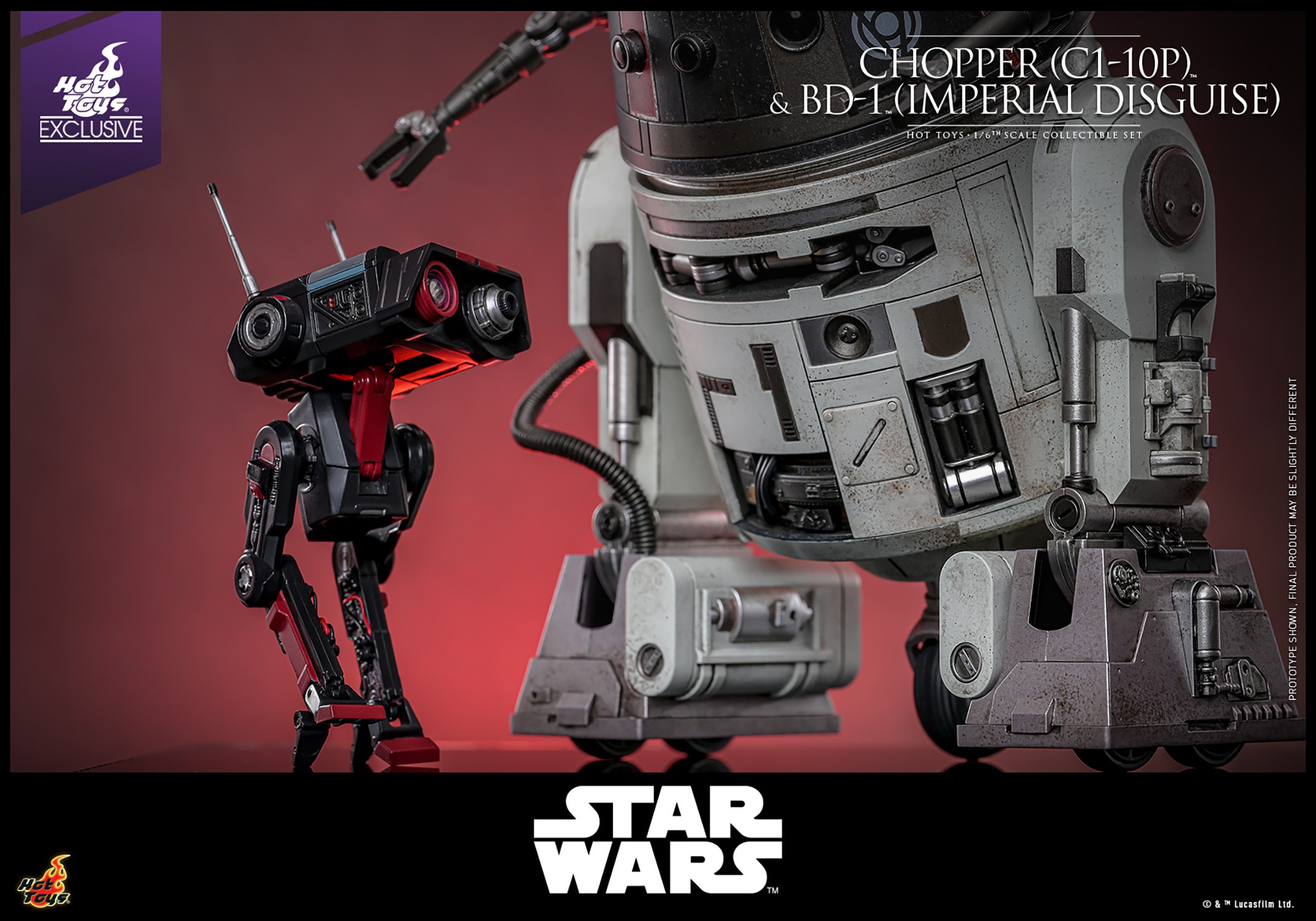 Chopper (C1-10P™) & BD-1™ (Imperial Disguise) Sixth Scale Figure Set by ...