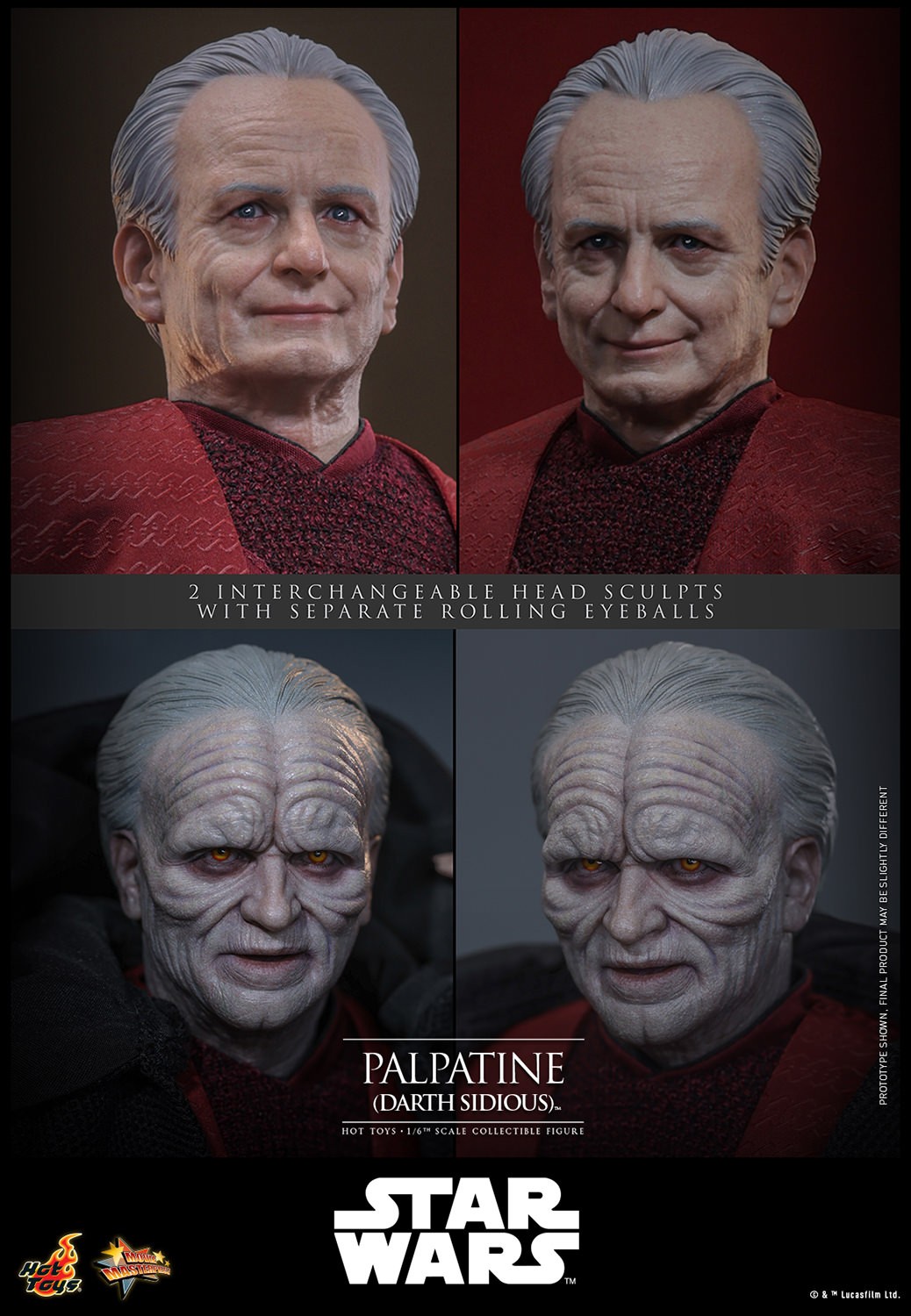 Palpatine (Darth Sidious)™ Sixth Scale Figure by Hot Toys | Sideshow ...