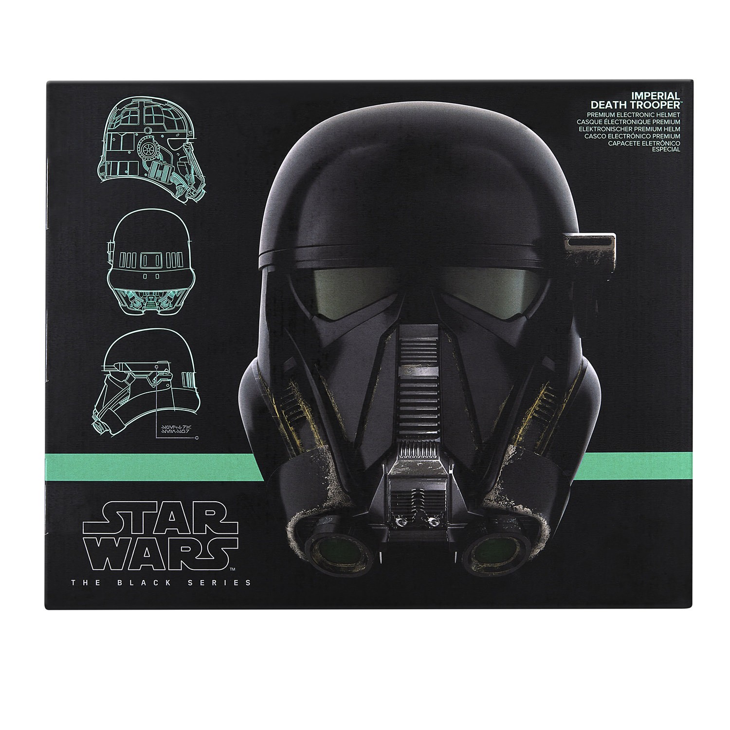 Black Imperial Death Trooper Life-Size Helmet by Hasbro | Sideshow ...