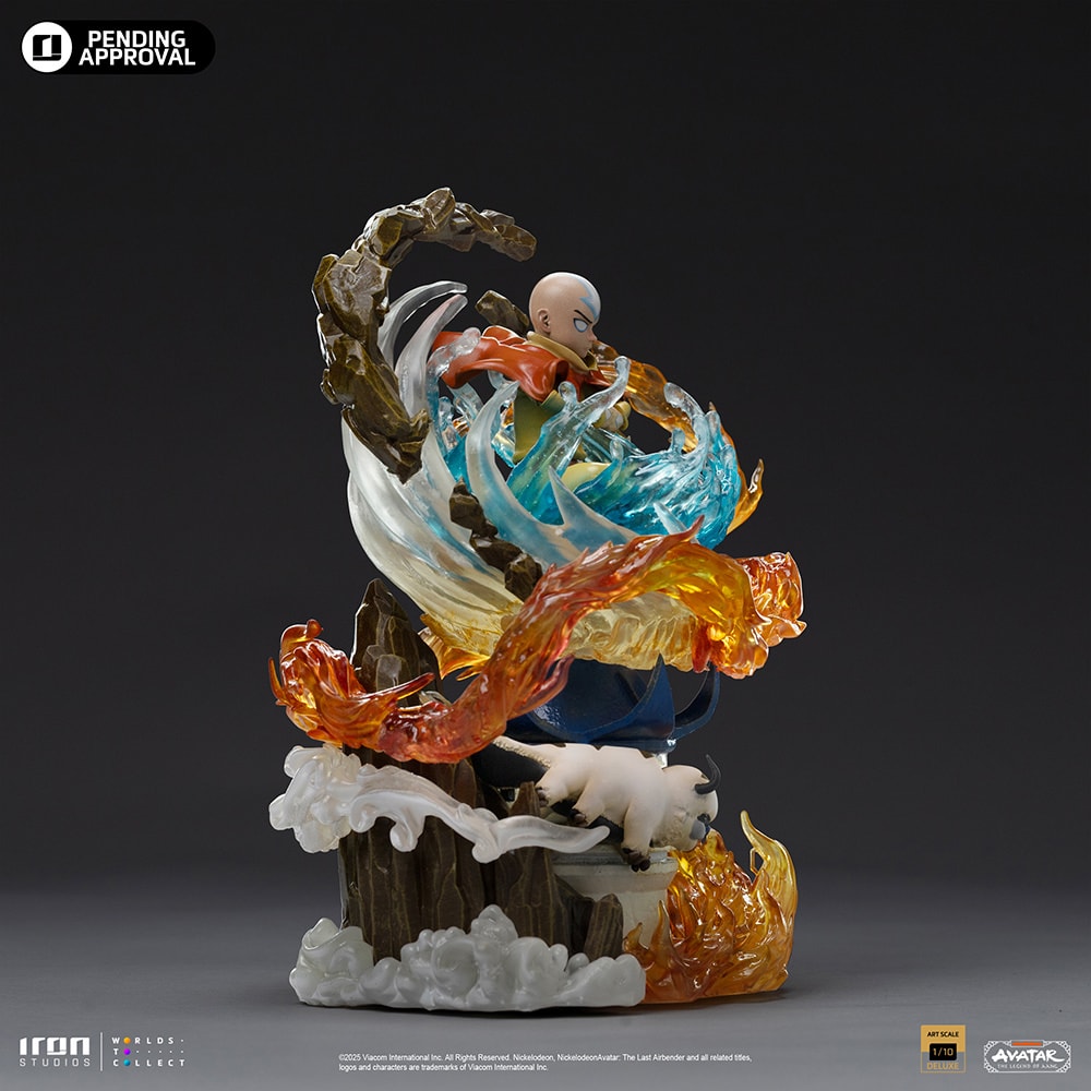 Aang 1:10 Deluxe Art Scale Statue by Iron Studios | Sideshow Collectibles