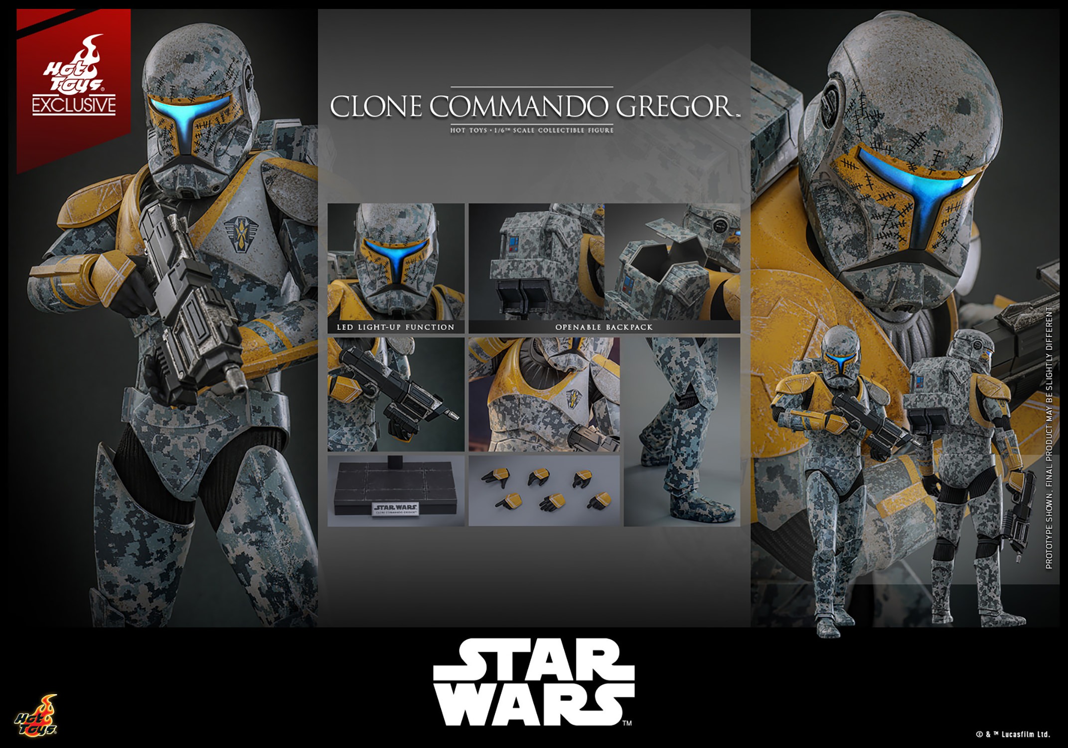 Clone Commando Gregor™ Sixth Scale Figure by Hot Toys | Sideshow ...