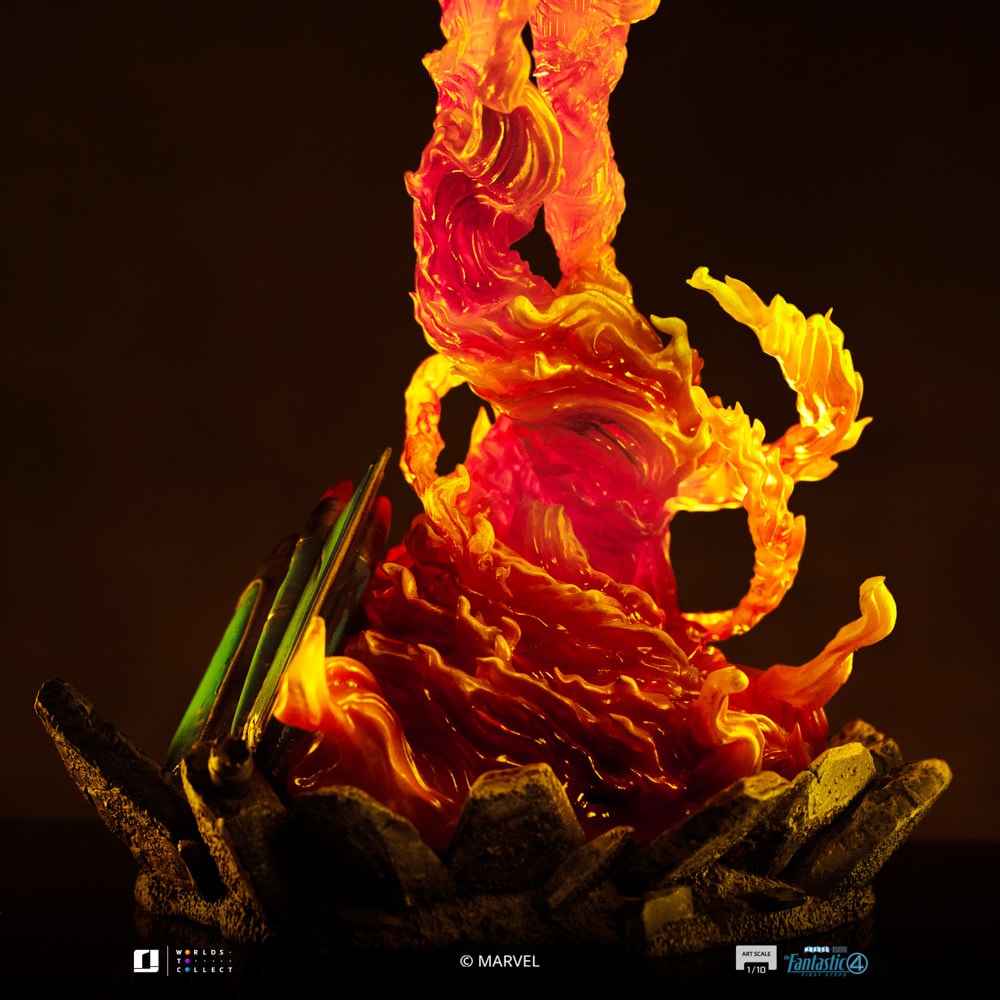 Human Torch 1:10 Scale Statue by Iron Studios | Sideshow Collectibles