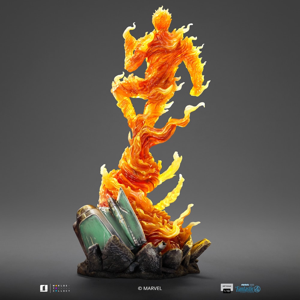 Human Torch 1:10 Scale Statue by Iron Studios | Sideshow Collectibles
