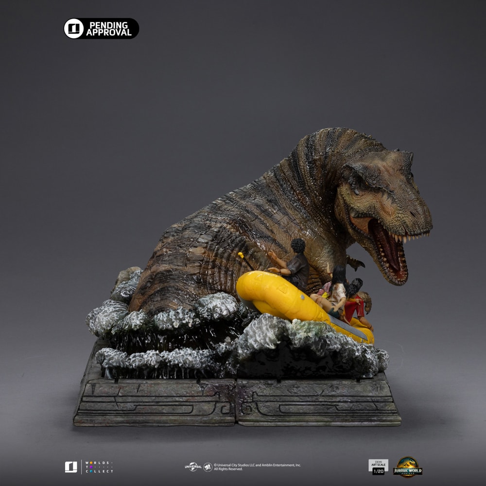 T-Rex River Attack 1:20 Demi Art Scale Statue by Iron Studios ...