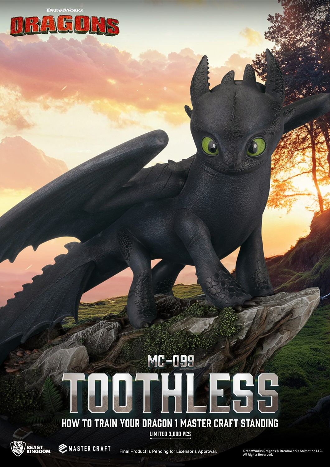 Standing Toothless Statue by Beast Kingdom | Sideshow Collectibles