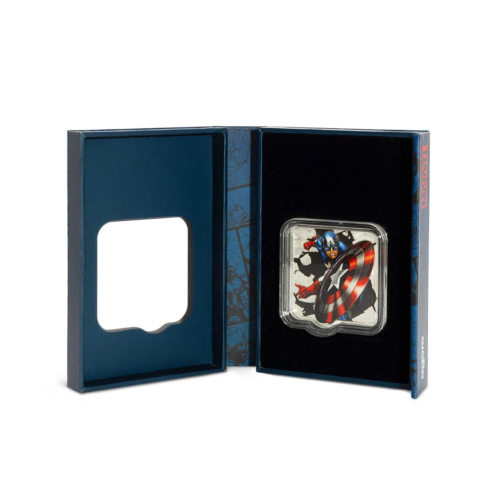 Captain America 'Clang' Coin Silver Collectible by Agoro | Sideshow ...