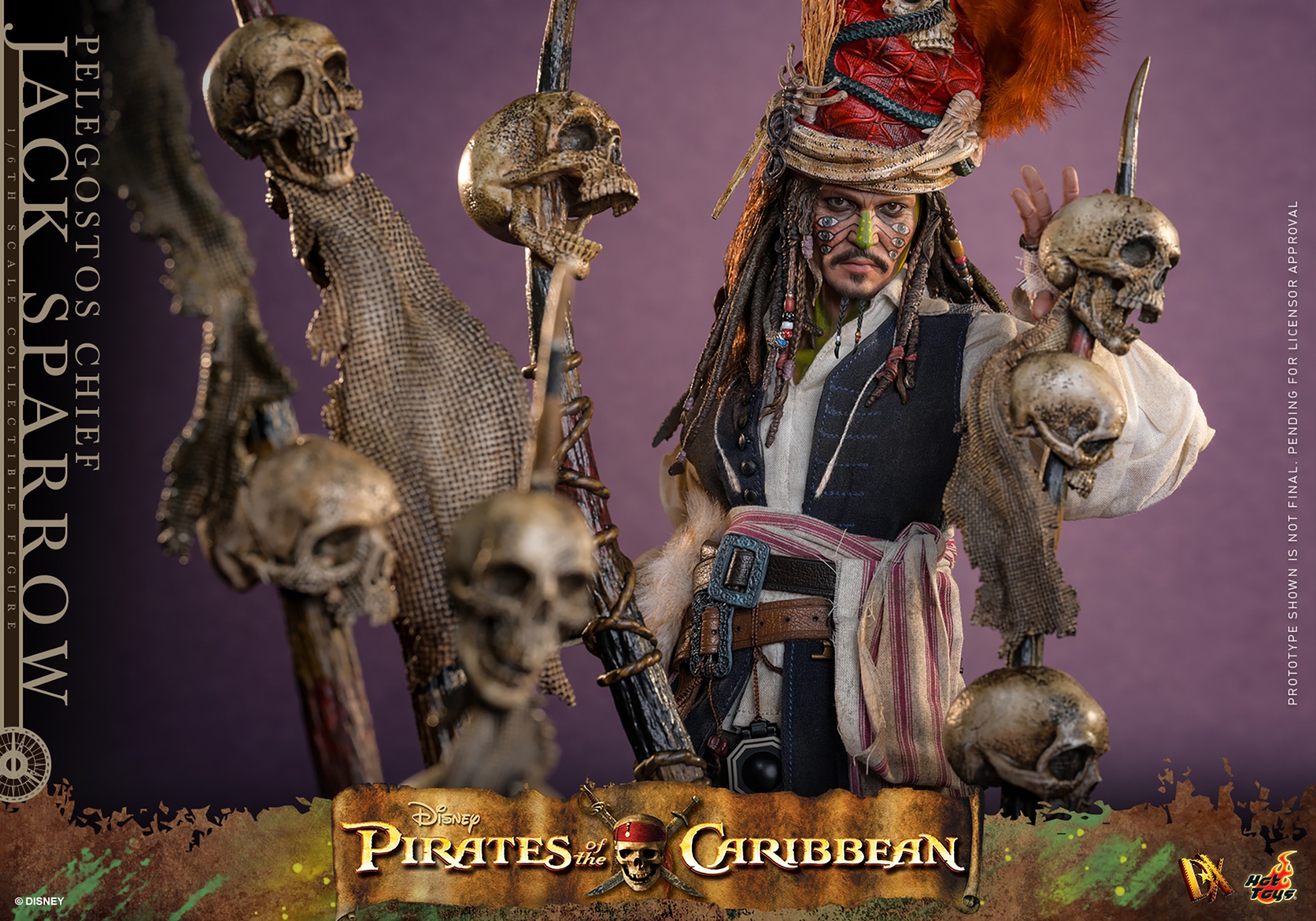Pelegostos Chief Jack Sparrow Sixth Scale Figure by Hot Toys | Sideshow ...