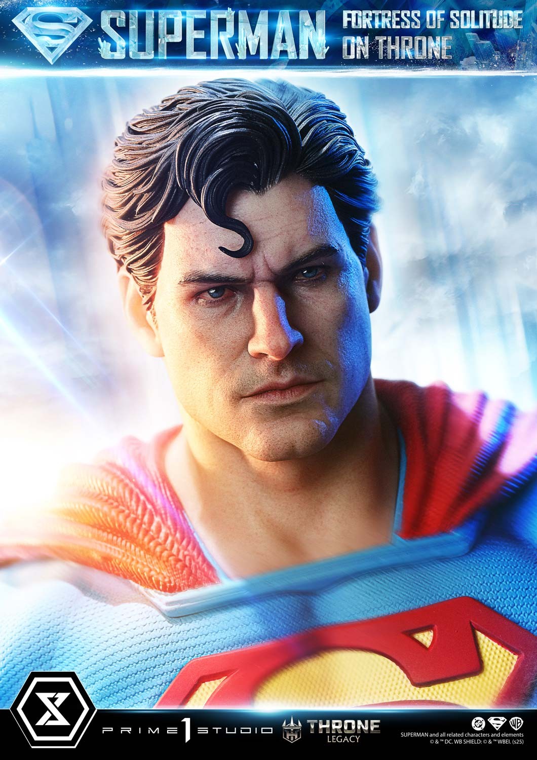 Superman Fortress of Solitude on Throne Quarter Scale Statue by Prime 1 ...