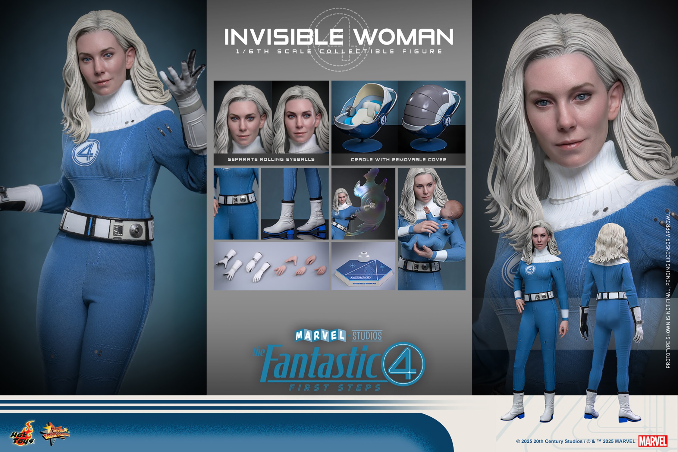 Invisible Woman Sixth Scale Figure by Hot Toys | Sideshow Collectibles