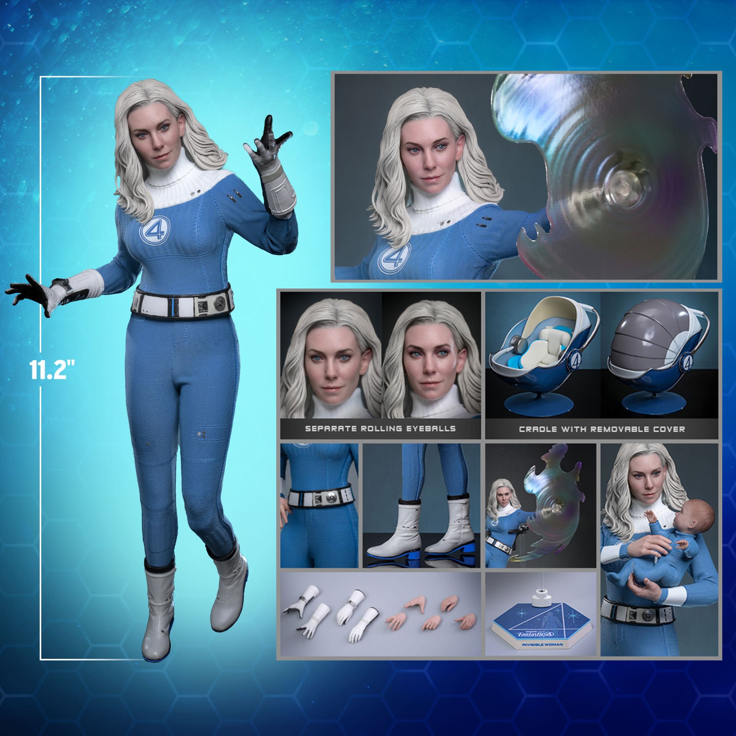 Invisible Woman Sixth Scale Figure by Hot Toys | Sideshow Collectibles