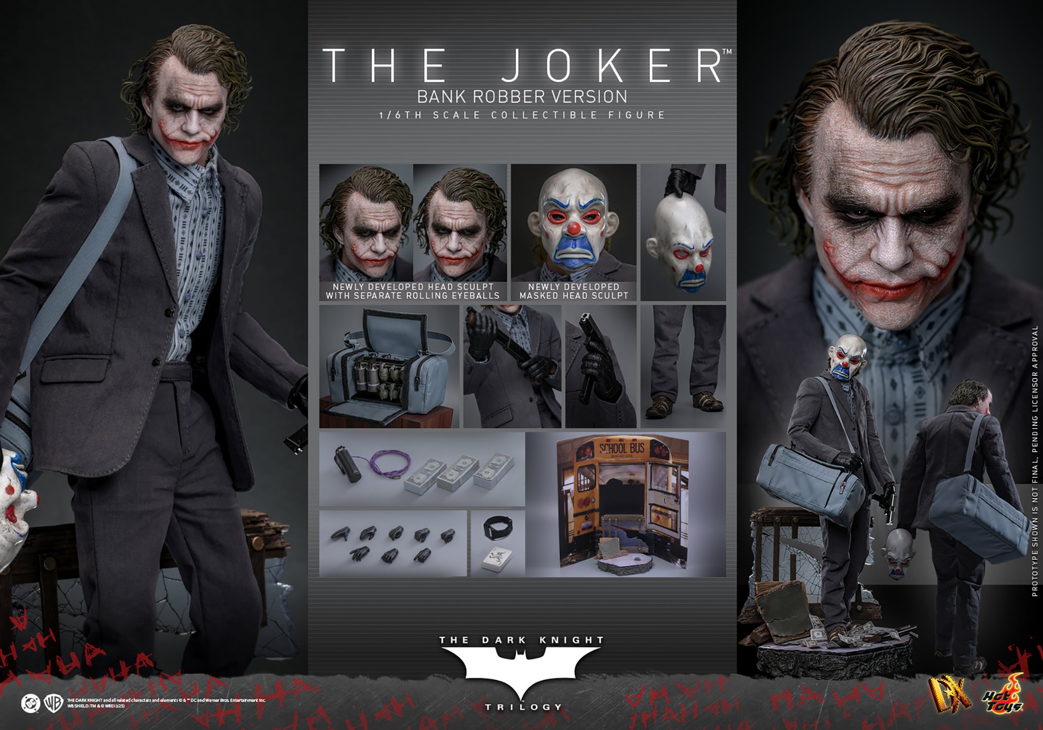 The Joker (Bank Robber Version) (Special Edition) Sixth Scale Figure by ...