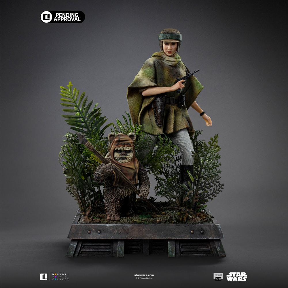 Leia and Wicket 1:10 Scale Statue by Iron Studios | Sideshow Collectibles