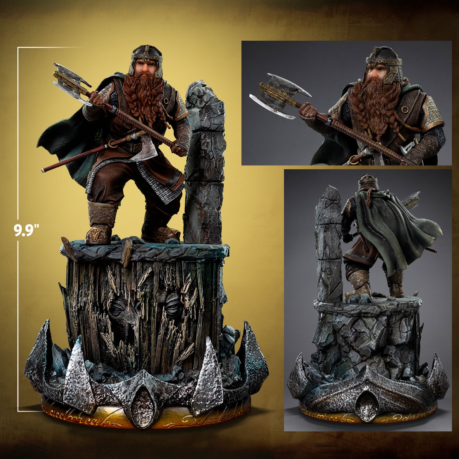 Gimli Unleashed 1:10 Art Scale Statue by Iron Studios | Sideshow ...
