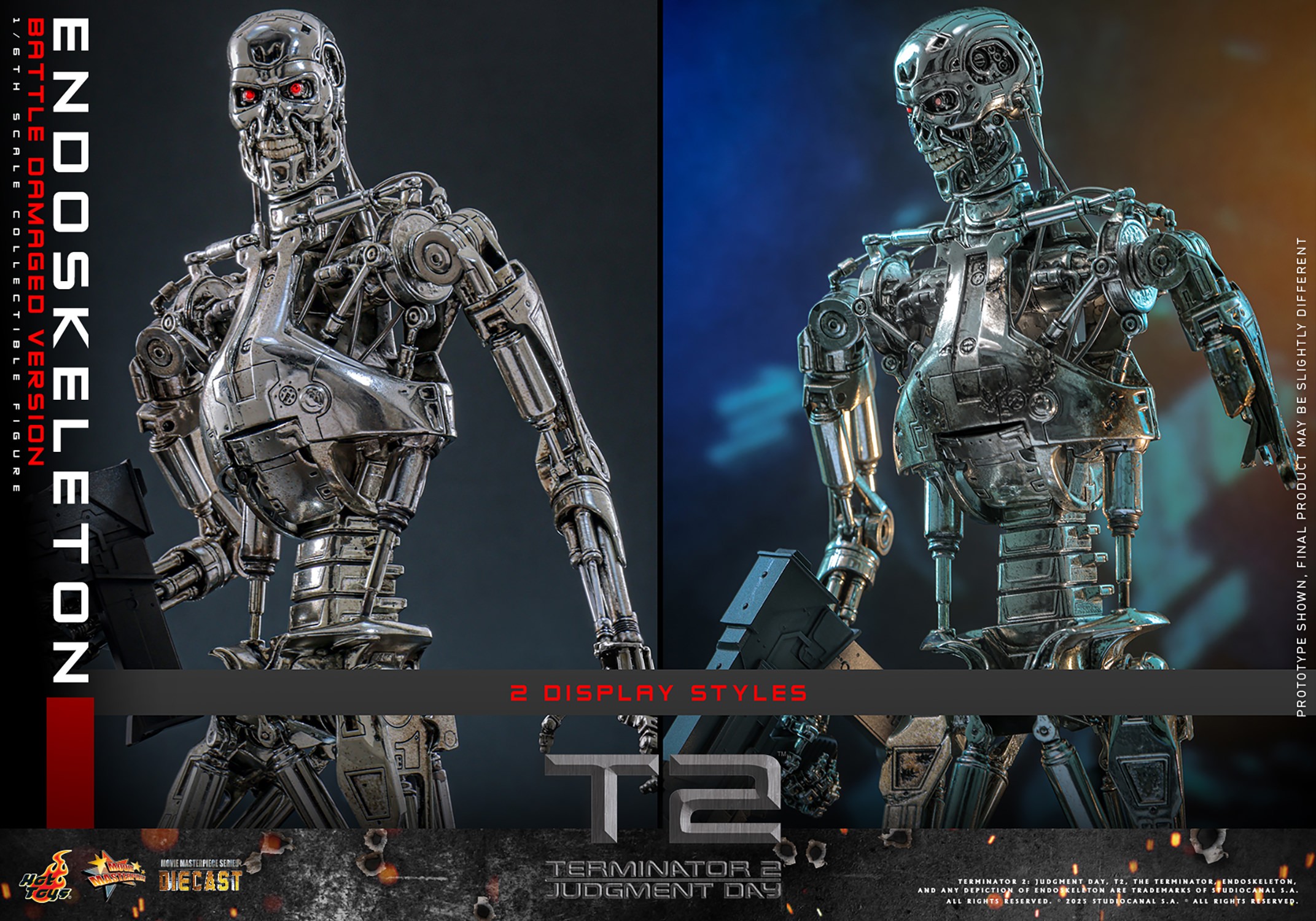 Endoskeleton (Battle Damaged Version) Sixth Scale Figure by Hot Toys ...