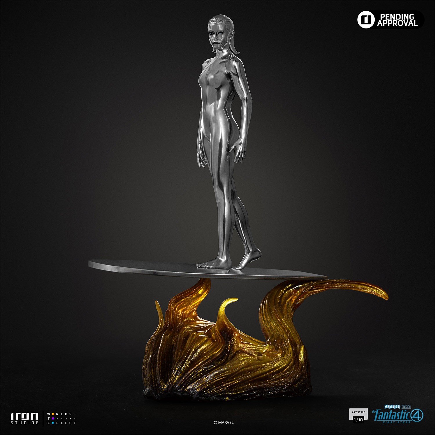 Silver Surfer 1:10 Art Scale Statue by Iron Studios | Sideshow Collectibles