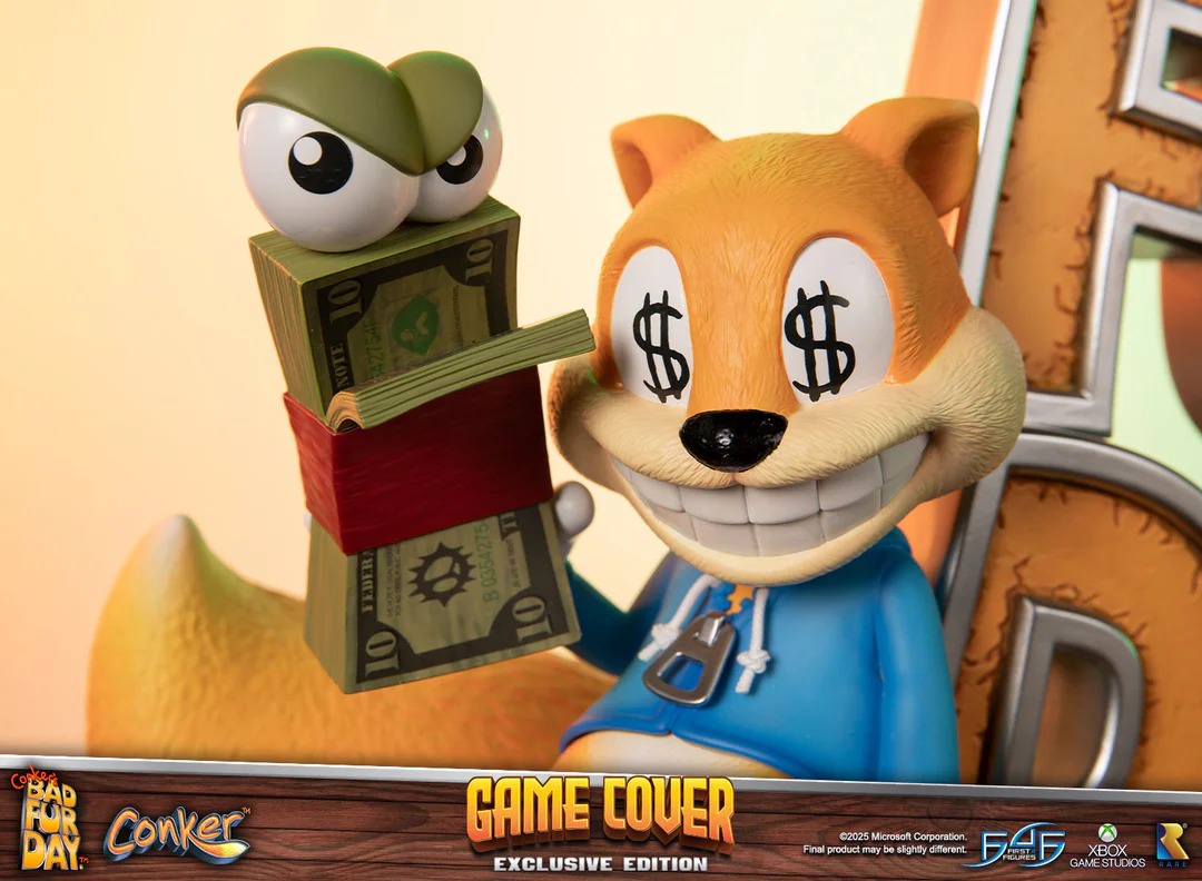 Conker's Bad Fur Day Game Cover (Exclusive Edition) Statue by First 4 ...