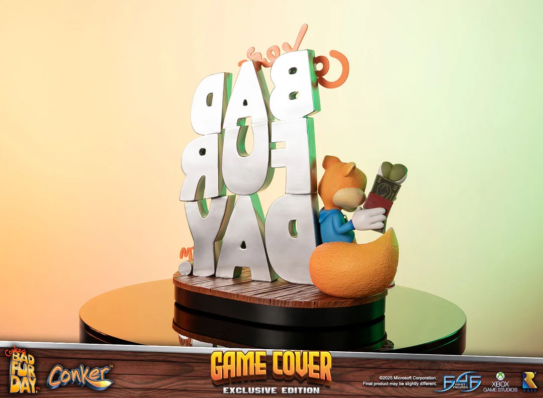 Conker's Bad Fur Day Game Cover (Exclusive Edition) Statue by First 4 ...
