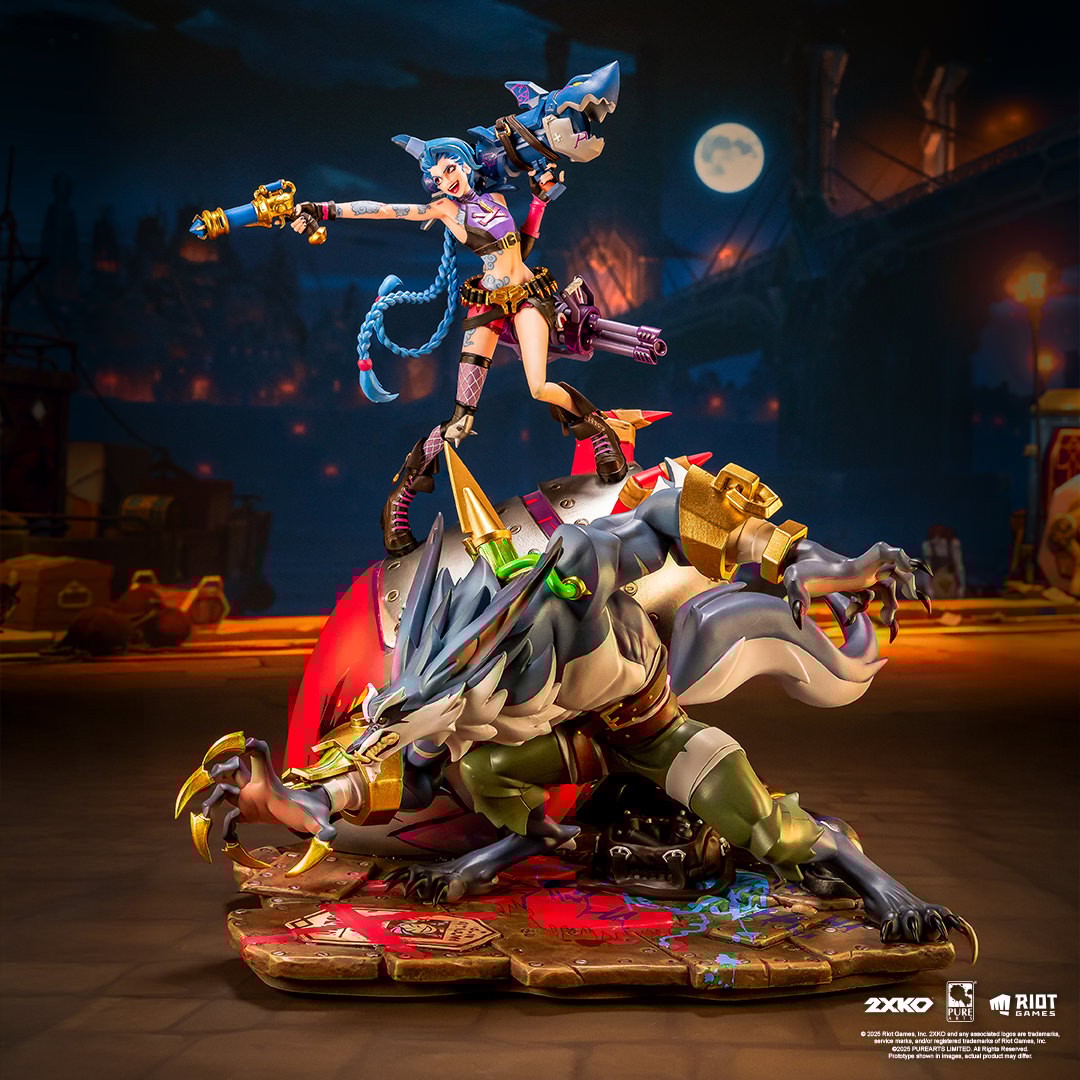 2XKO: Jinx & Warwick 1:10 Scale Statue by PureArts | Sideshow Collectibles