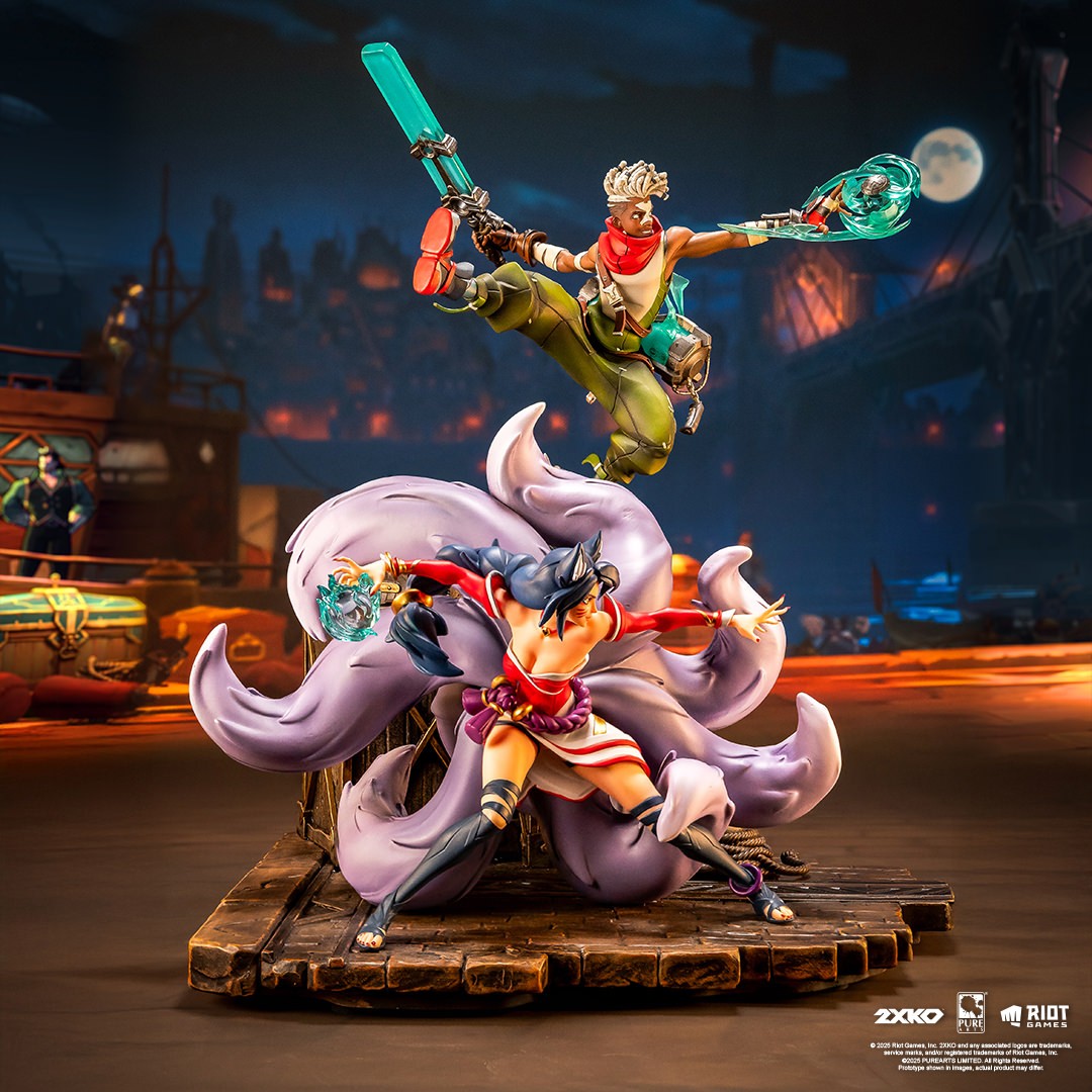 2XKO: Ekko & Ahri 1:10 Scale Statue by PureArts | Sideshow Collectibles