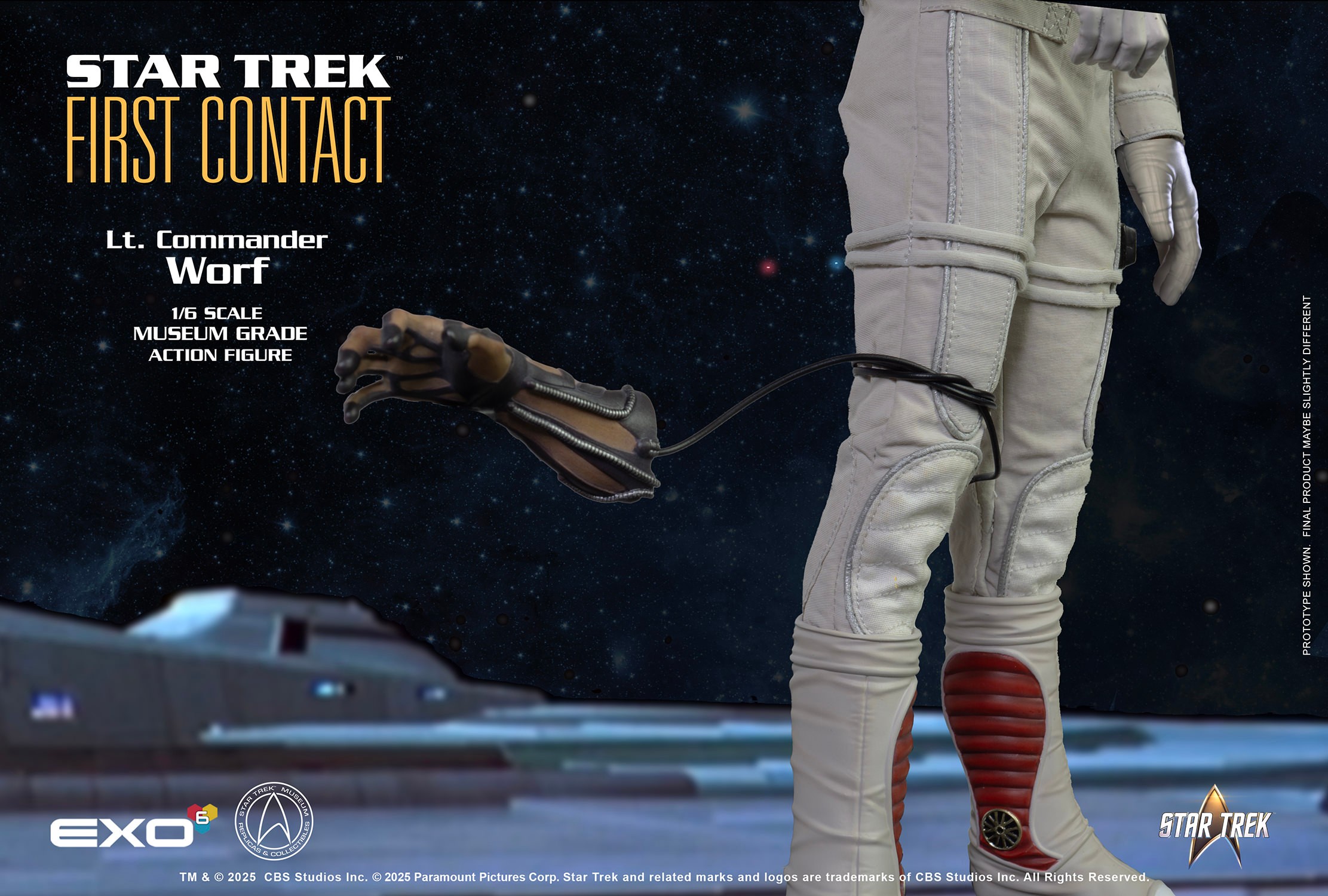 Lt. Commander Worf in EVA Suit Sixth Scale Figure by EXO-6 | Sideshow ...