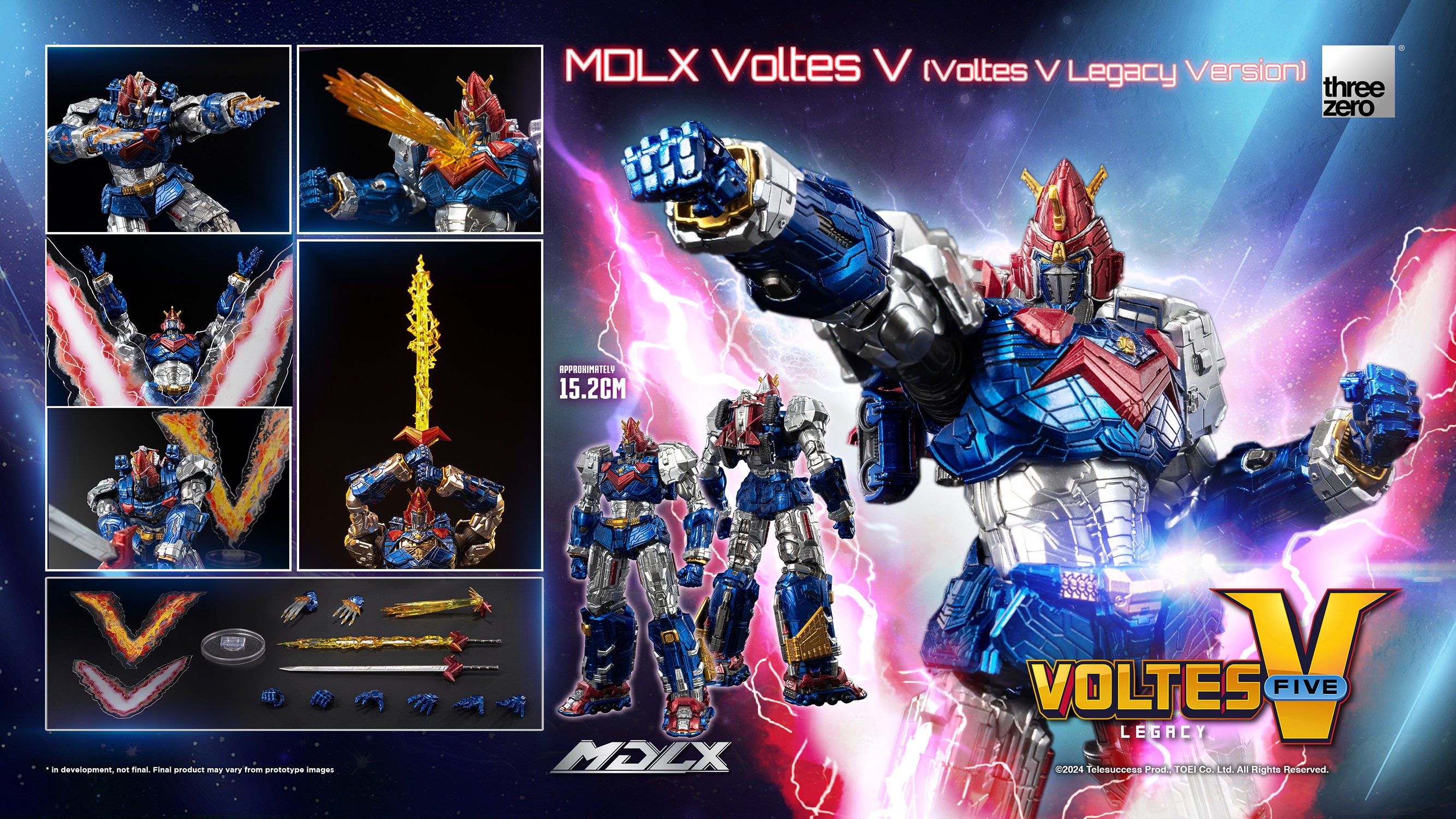 Voltes V (Voltes V Legacy Version) Action Figure by Threezero ...