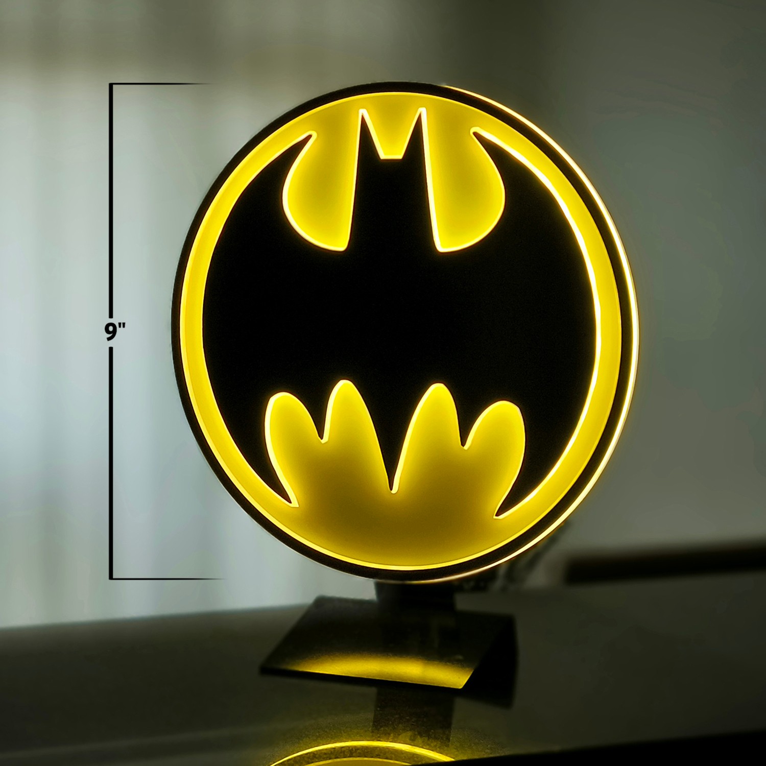 Vintage Batman LED Logo Light (Circular) Wall Light by Brandlite ...