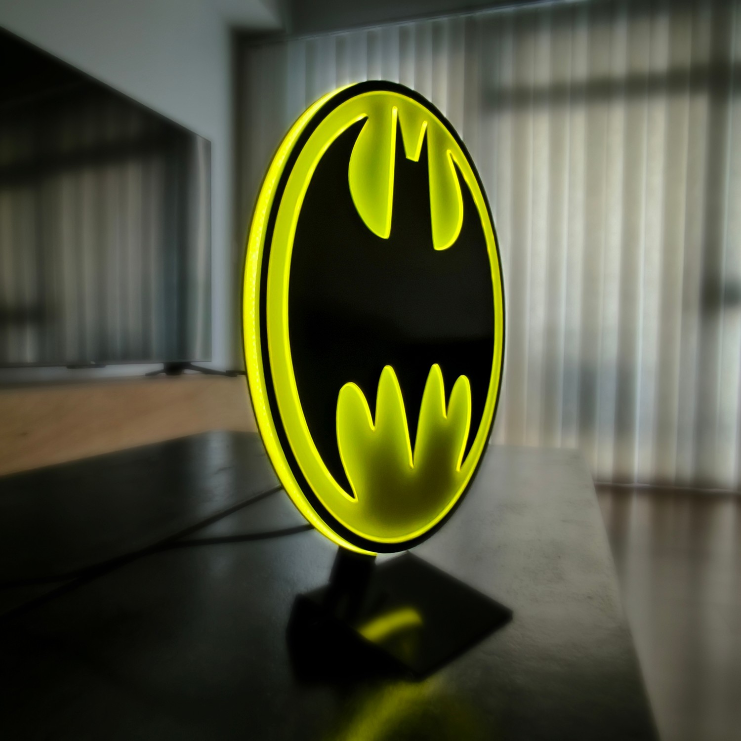Vintage Batman LED Logo Light (Circular) Wall Light by Brandlite ...